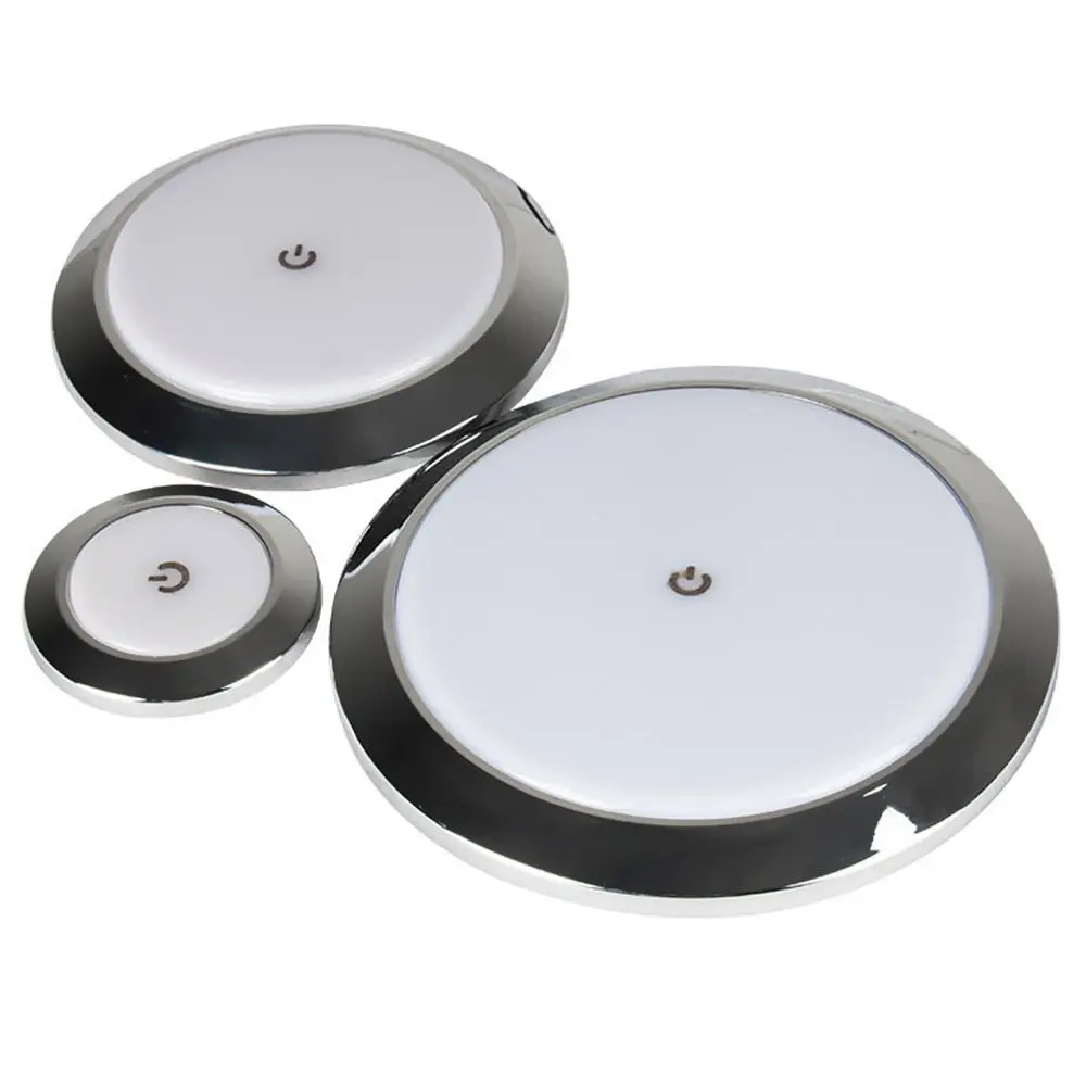 12V-24V-LED-Touch-Lamp-RV-Ultra-thin-Round-Dome-Light-Ceiling-Lamp ...