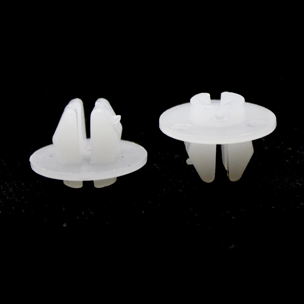 Auto-Plastic-White-Round-Head-Nut-Grommet-Clip-White-Fastener-Snaps ...