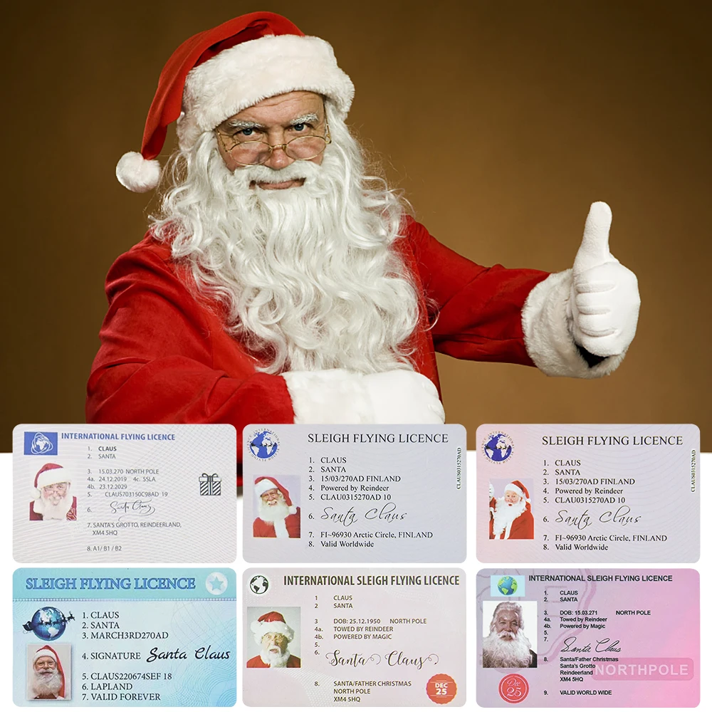 Funny Driver’s License Photo: The Ultimate Santa Claus ID for Christmas ...