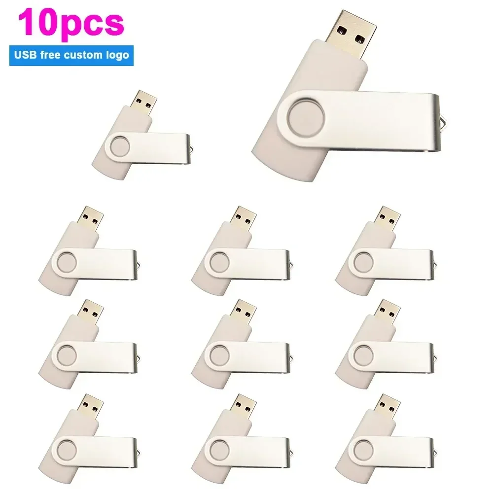 10Pcs/lot USB Flash Drive 64GB Pen Drive 512MB 1GB 2GB 4GB 8GB 16GB ...