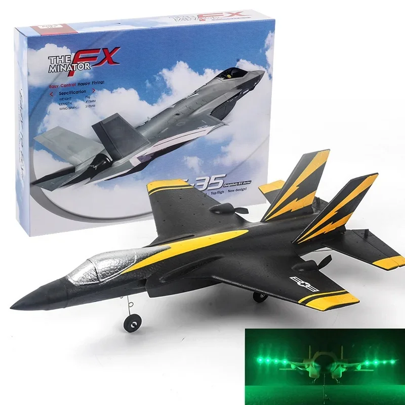 F35 Remote Control Foam Glider | 2-Channel RC Plane | Colorful LED ...