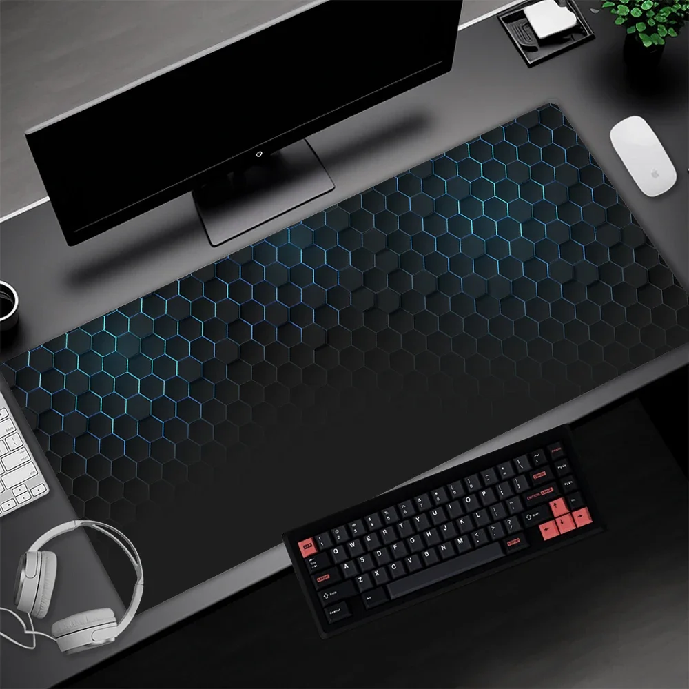Mousepad-1200x600-Black-Honeycomb-Mat-Non-slip-Pad-Computer-Accessory ...