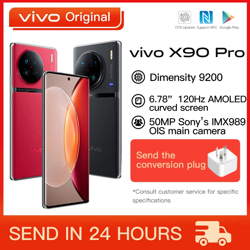 Original VIVO X90 PRO 5G Mobile Phone 6.78 Inch AMOLED Dimensity 9200 ...