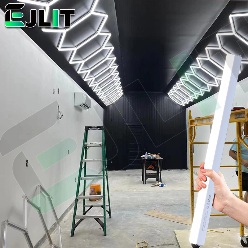 Honeycomb-Led-Light-Garage-Hexagon-lamp-110V-240V-Led-Tube-Ceiling ...