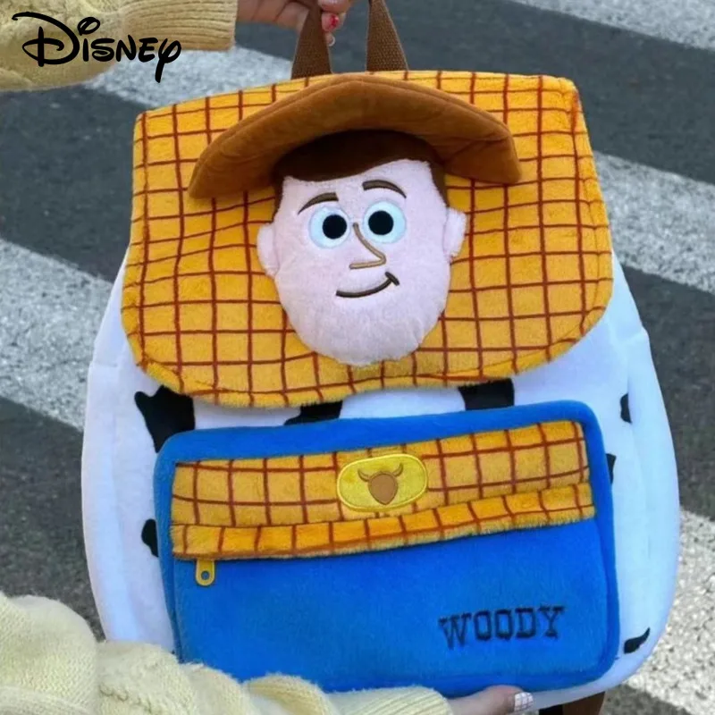 Disney-Woody-New-Cartoon-Trend-Bags-Cute-Plush-Mini-Backpacks-Y2k-Girl ...