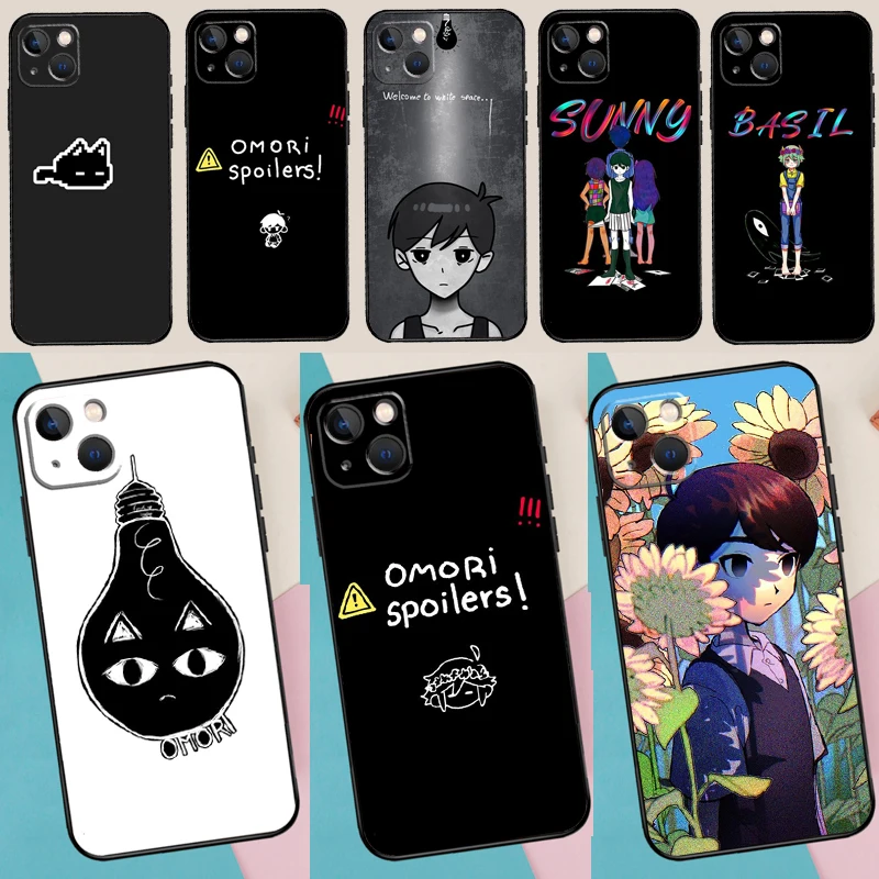 Omori mewo gato fanart caso de telefone para o iphone 14 13 12 11 pro ...
