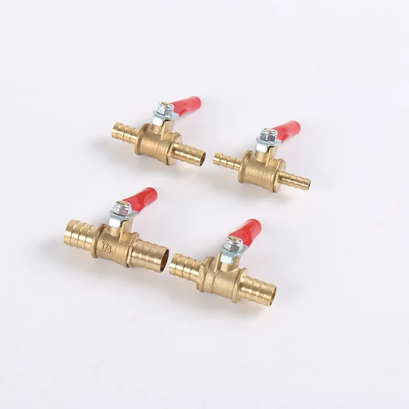 6mm 8mm 10mm12mm Ball Faucet Shutoff Ball Valve Hose Barb Inline Water ...