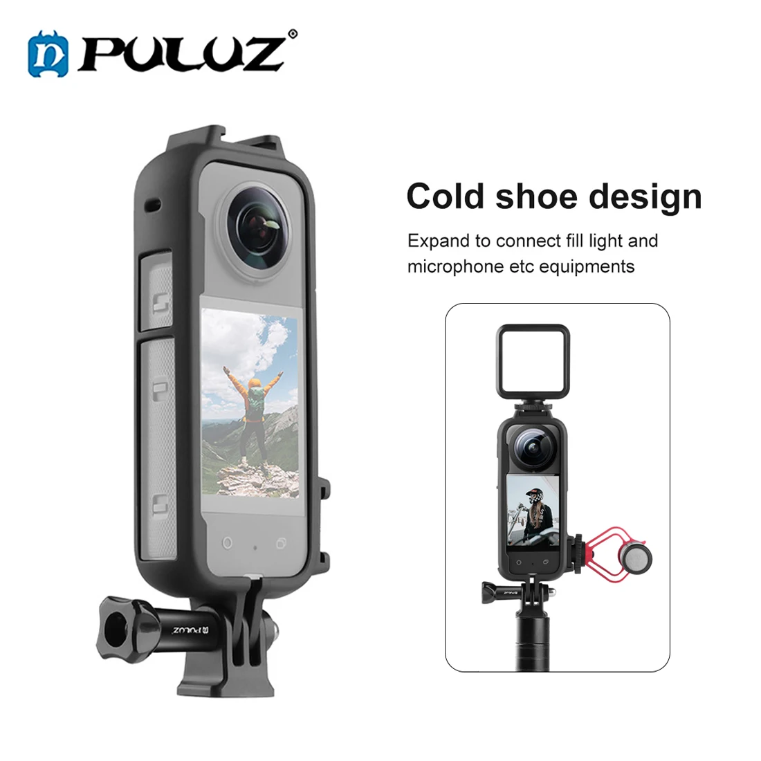 PULUZ-Protective-Cage-Bezel-Cold-Shoe-PC-Plastic-Protective-Frame-for ...