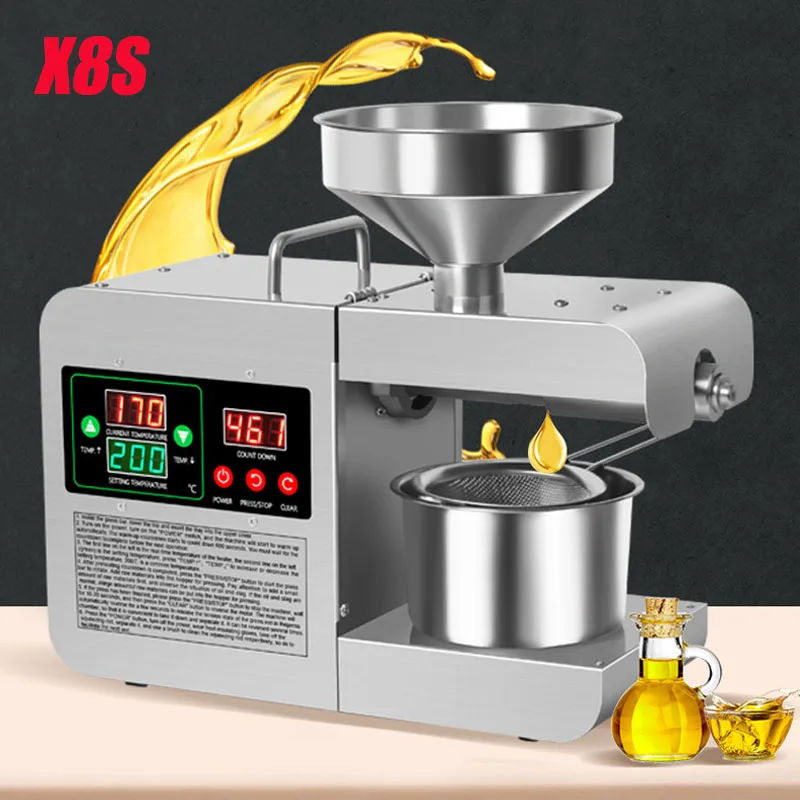 X8S-Oil-Extraction-Machine-Cold-Heat-Oil-Press-Home-Oil-Extractor ...