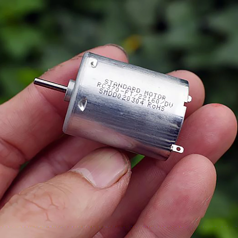 1個の標準マイクロrc370モーター,3v,6v,6000rpm,サイレント,強力,トルクRC 370 FT/22160,電気機械 ...