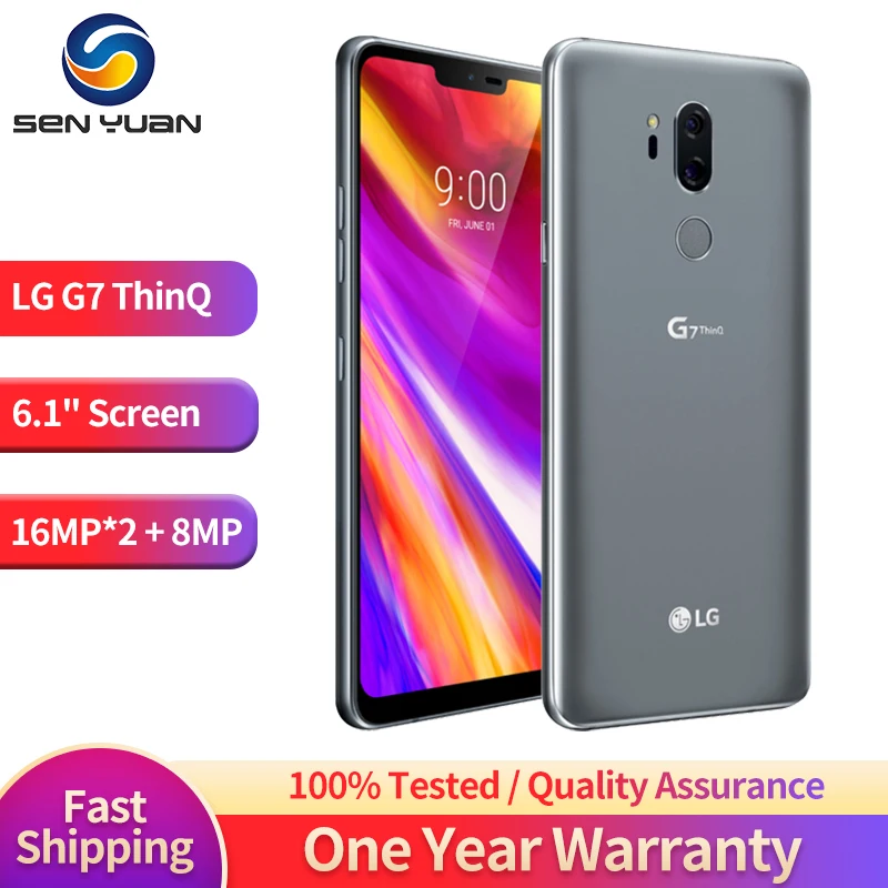 Unlocked-LG-G7-ThinQ-G710N-G710VM-4G-LTE-Mobile-Phone-6-1-Snapdragon ...