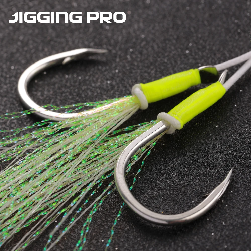 Jiggingpro 1/0 2/0 3/0 4/0 Sea Fishing Tackle Slow Jigging Fishing Hook ...
