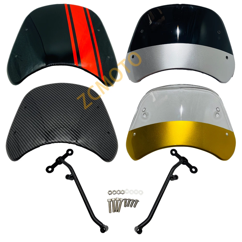 Motorcycle-Wind-Reflector-Windshield-Wind-Screen-Windscreen-ABS-Plastic ...