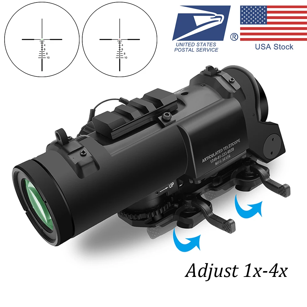 Tactical 1x 4x Fixed Dual Purpose Scope Sight for Rifle Hunting ...