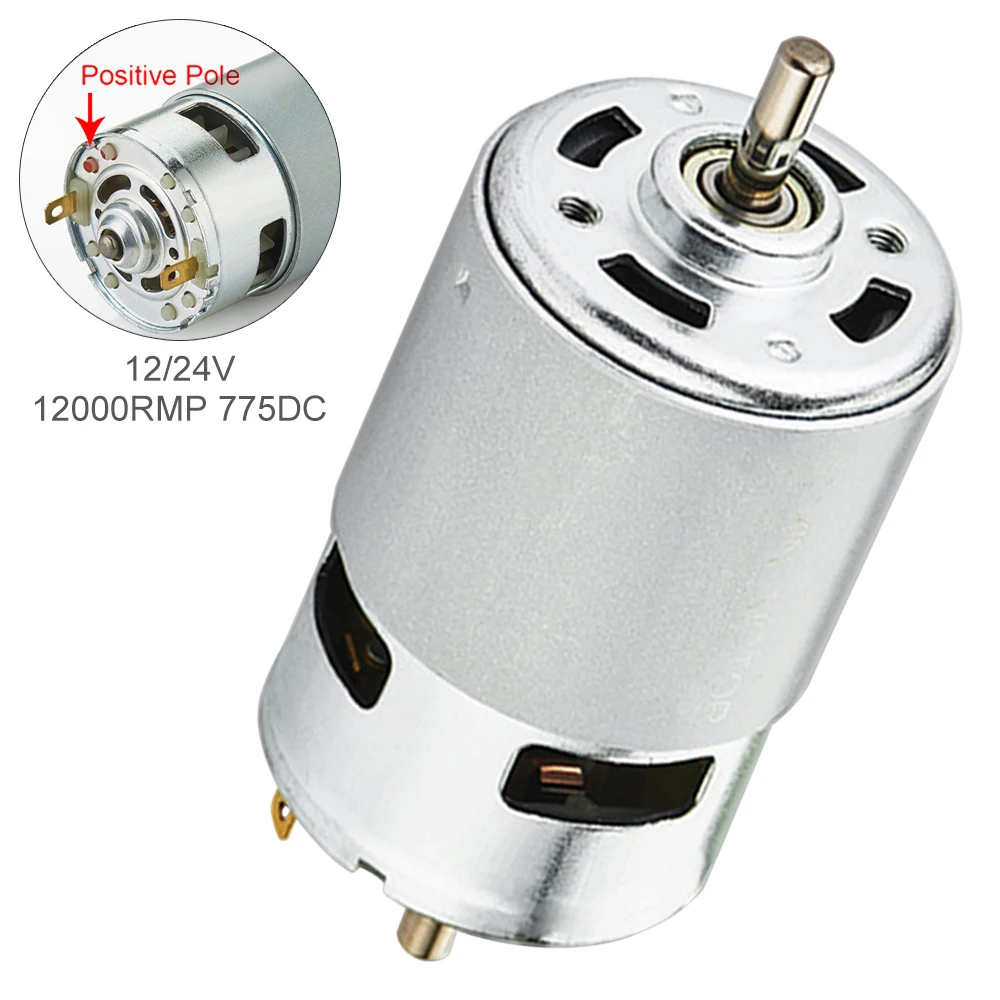[Free ship]775 DC Motor 12V 24V 6000-12000RPM Large Torque Micro ...