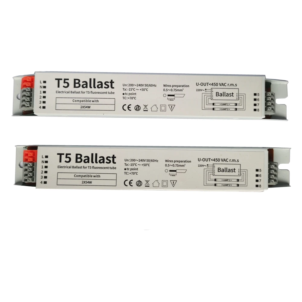 2pcs-T5-2X54W-54W-220V-240V-50-60HZ-High-Power-Neon-Lamp-Fluorescent ...