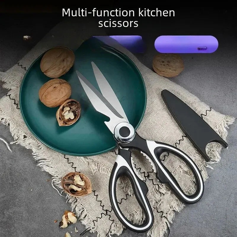 Stainless-Steel-Multi-Functional-Kitchen-Scissors-Roast-Meat-Vegetable ...