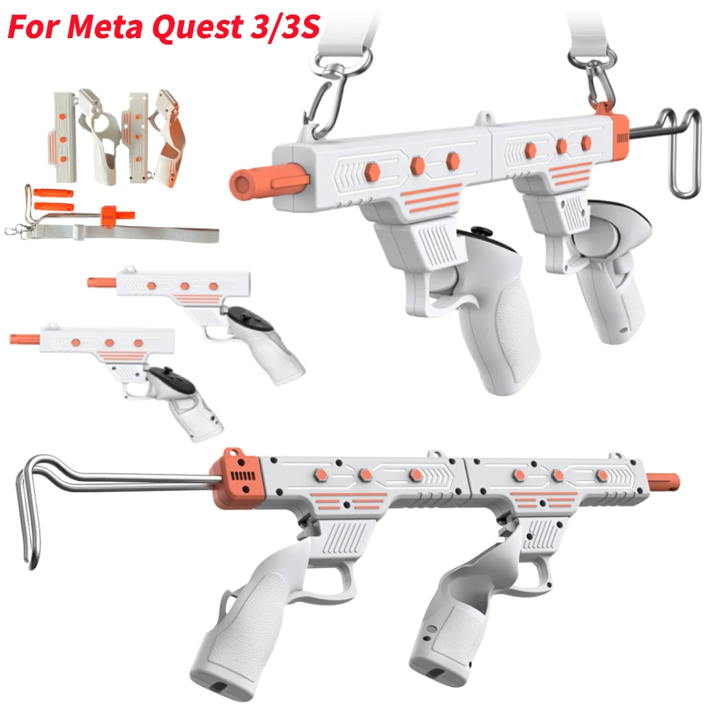 VR Shooting Game Accessories for Meta Quest 3/3S VR Glasses Machine Gun ...