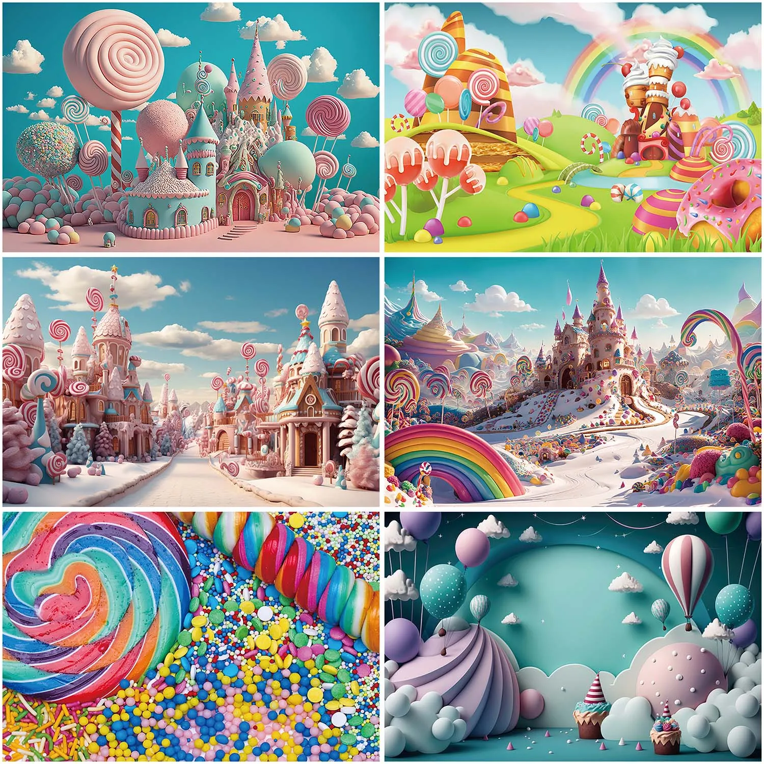 MOON-QG-Candyland-Candy-Bar-Birthday-Photocall-Backdrop-Cake-Lollipop ...