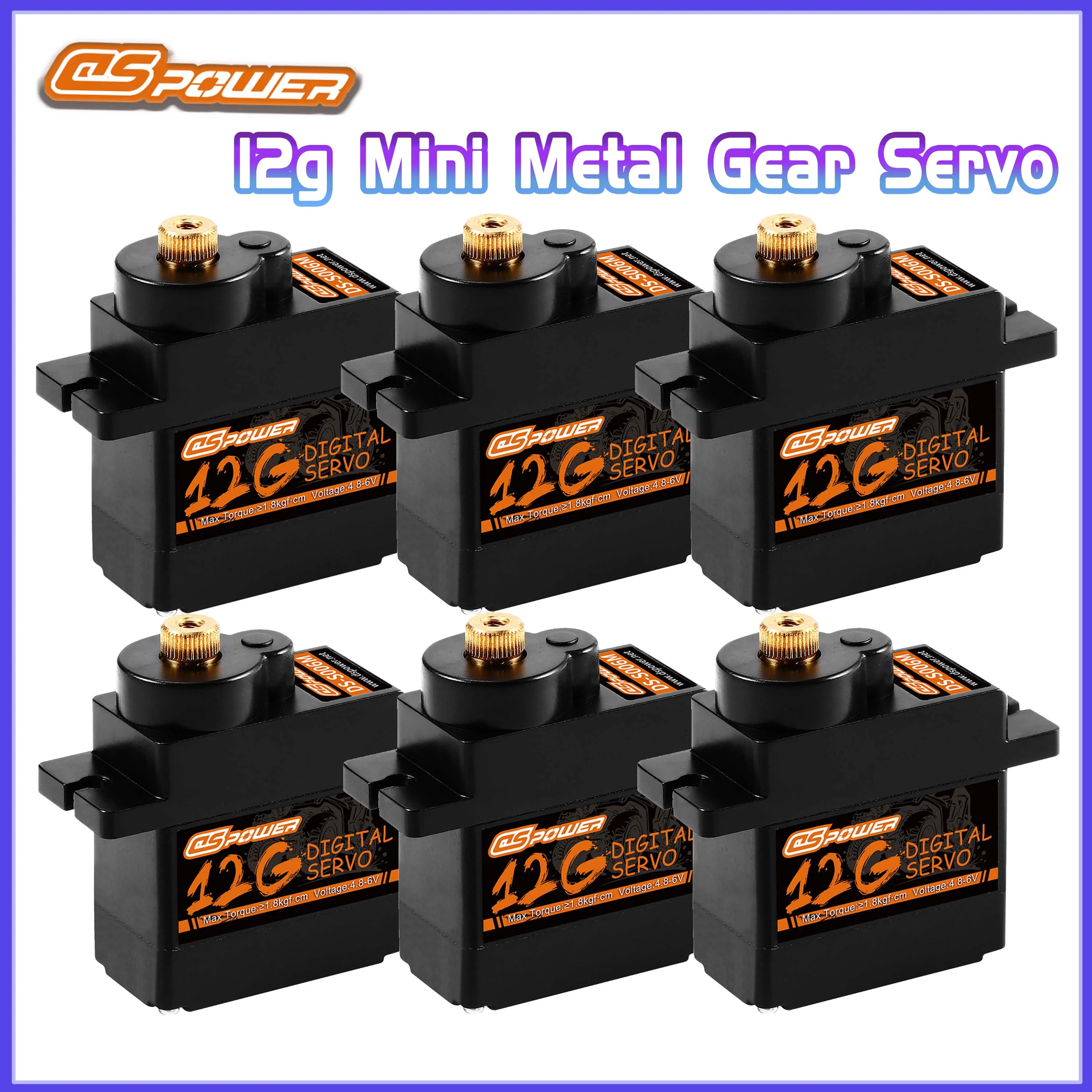 DSPOWER-9g-12g-Micro-Mini-Metal-Gear-Digital-Servo-Motor-for-450 ...