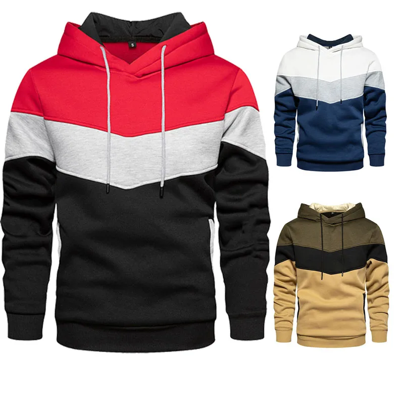 Men-s-Patchwork-Hoodie-Outdoor-Casual-Sportswear-Street-Fashion-Fleece ...