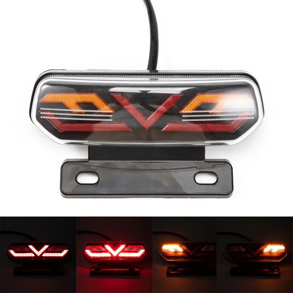 12V Motorcycle Rear Lights LED Motorcycle Brake Light ATV Tail Light ...