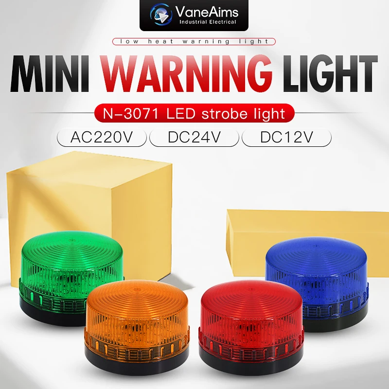 VaneAims-N-3071-Strobe-Warning-Light-12v-24v-220v-Bolt-Type-High-light ...