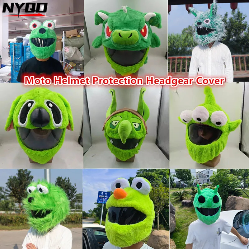 Personalized-Helmet-Protection-Headgear-Cover-Funny-Cartoon-Fluffy ...