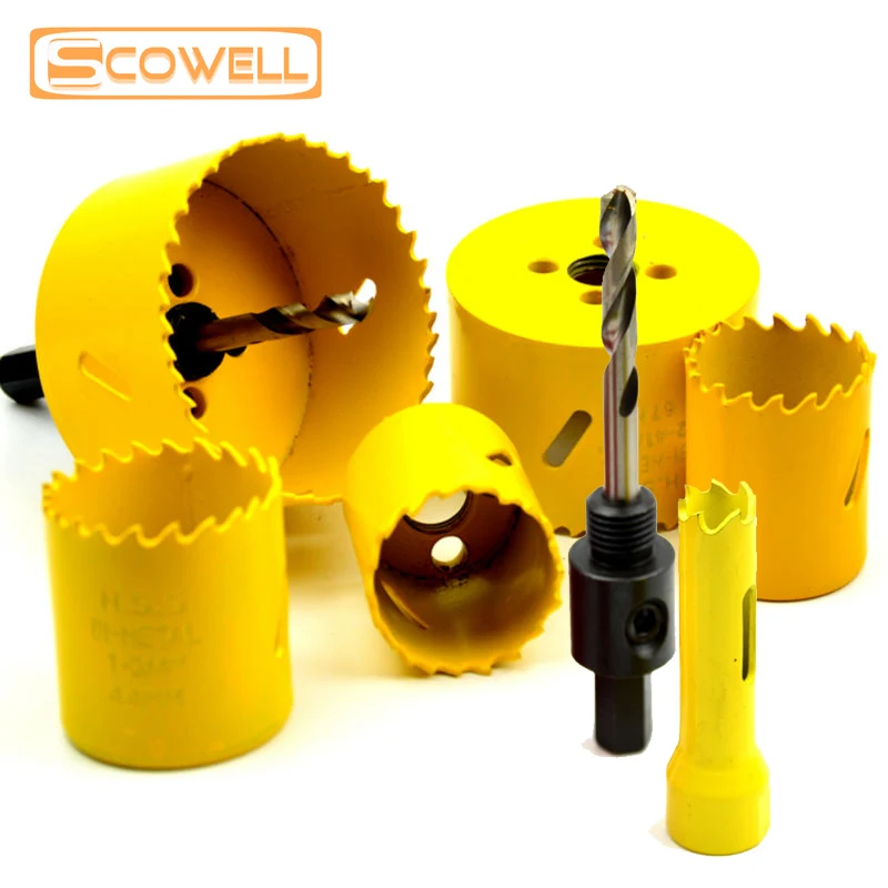 HSS-Bi-metal-Holesaw-Cutter-With-Arbor-Drill-Bit-Set-Suitable-for ...