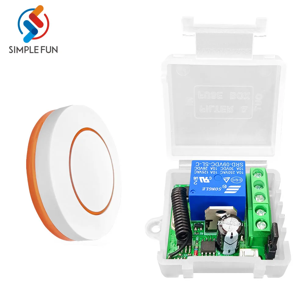 Wireless-Remote-Control-Switch-DC-12V-24V-Wet-Contact-Dry-Contact-Relay ...