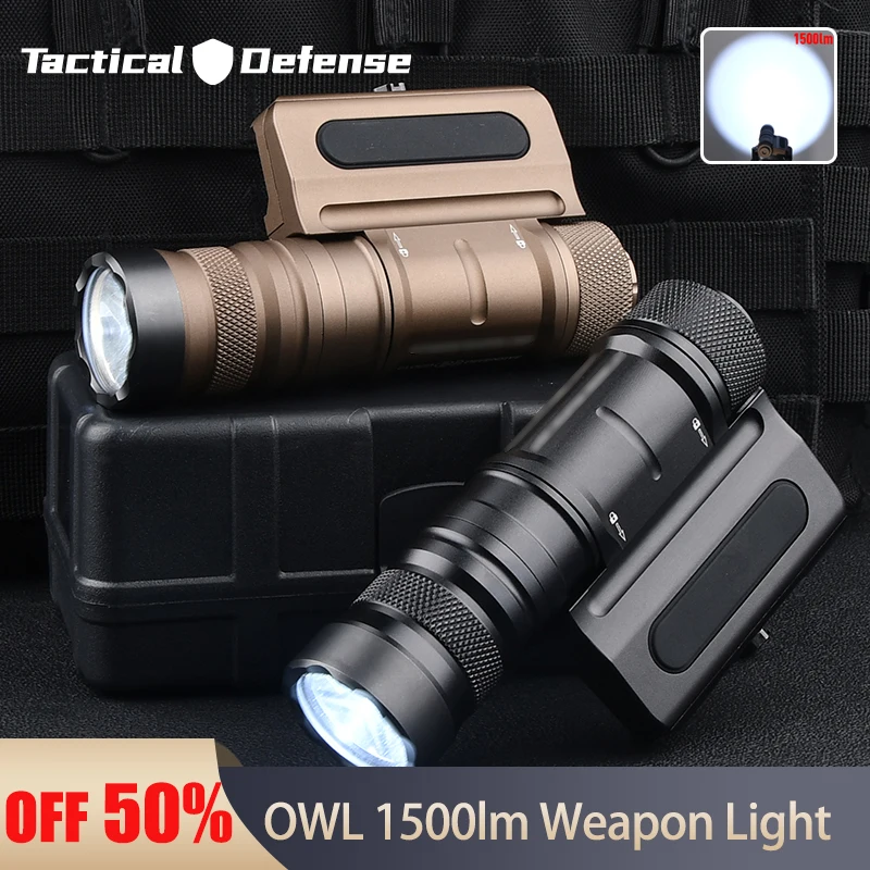 1500lumens Powerful Clou Defens Optimized Weapon Light OWL Tactical ...