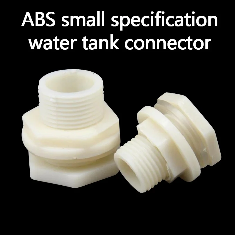 fish tank Bulkhead Pipe Joints ABS 1/2" 3/4" male thread aquarium water ...