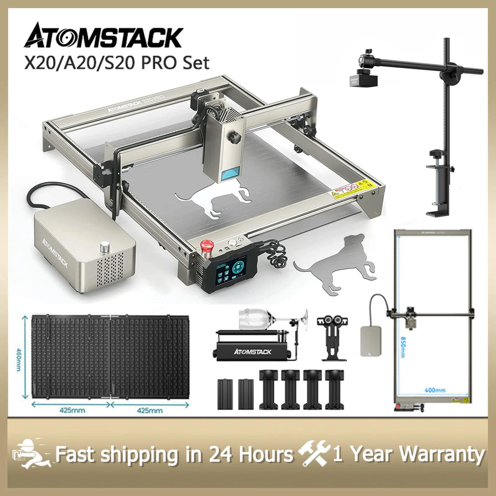 ATOMSTACK-X20-A20-S20-PRO-130W-Laser-Engraver-Cutting-Machine-DIY-Color ...
