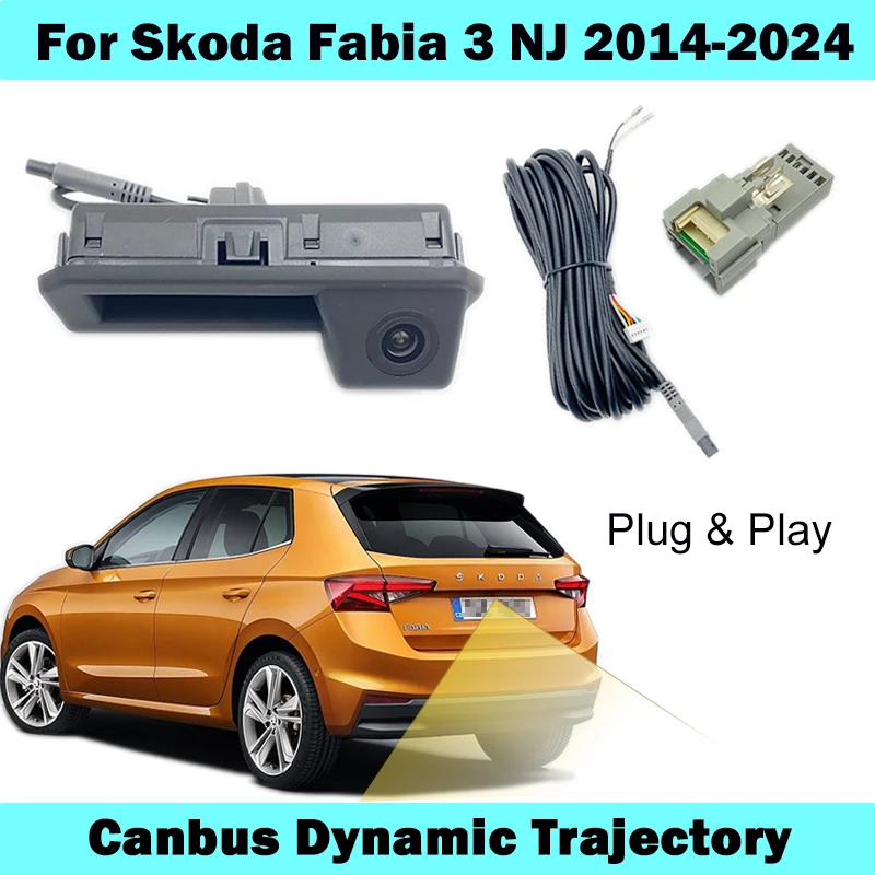 HICAMRUI Rear Reverse Camera for Skoda Fabia III 3 NJ 2014 - 2024 ...