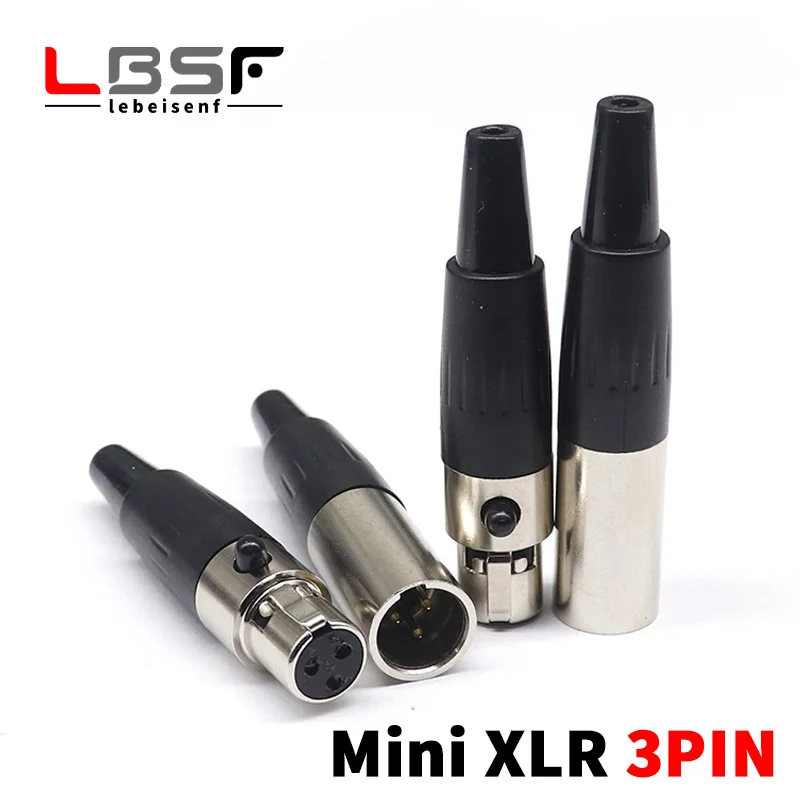 3pin-Mini-XLR-Aviation-Connector-Female-Socket-Zinc-Alloy-copper-pins ...