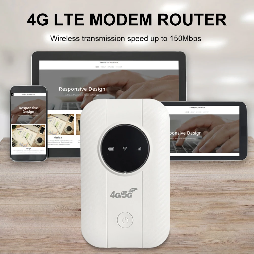 4G-Mobile-WIFI-Router-150Mbps-4G-LTE-Wireless-Router-3650mAh-Portable ...