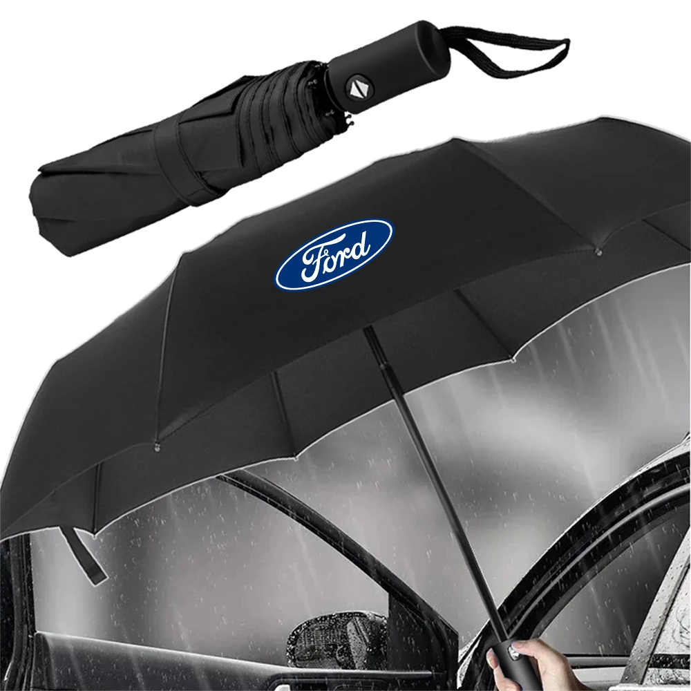 Car Folding Sunshade Windproof Umbrella Auto Accessories For Ford ...