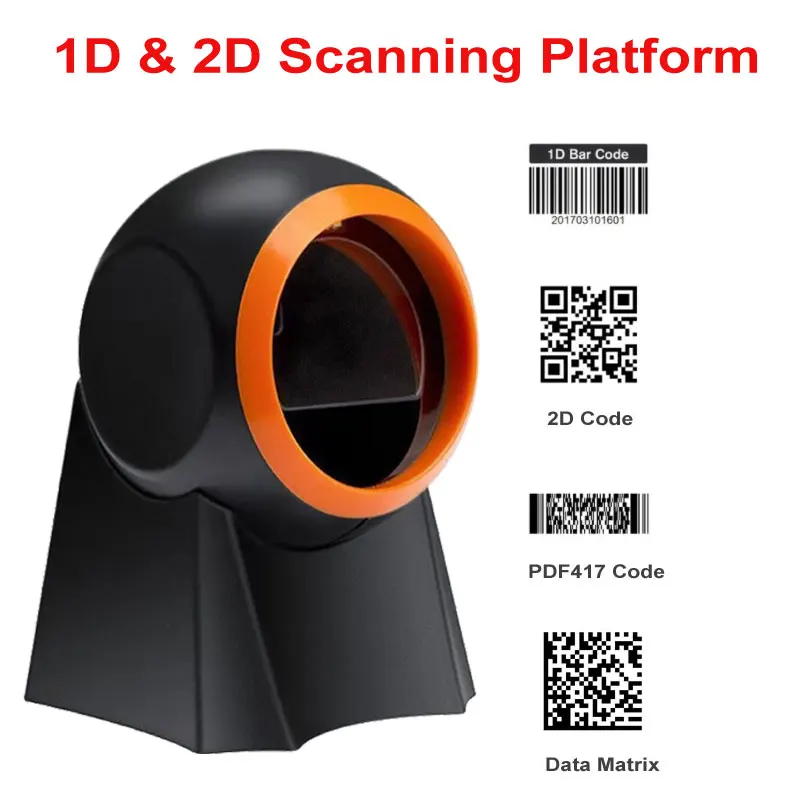 Platform-Barcode-Scanner-1D-2D-Scanner-USB-Wired-Hands-Free-2D-Desktop ...