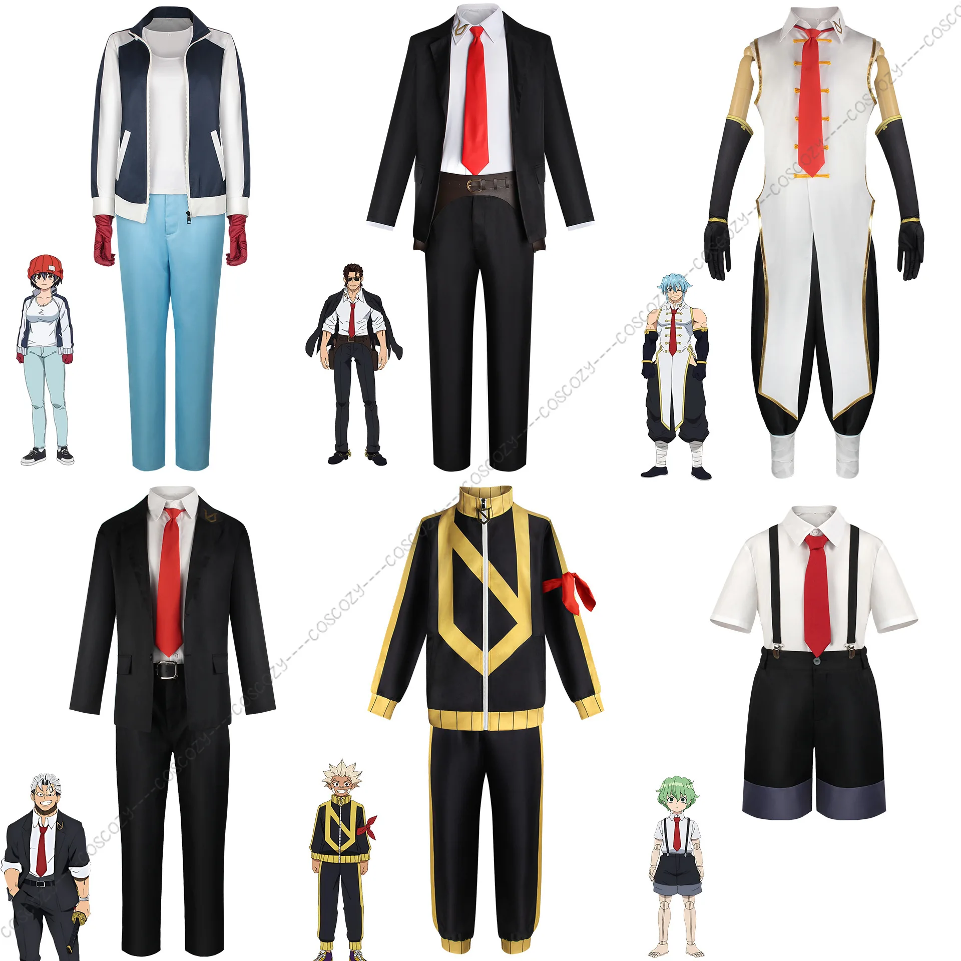 Anime-Undead-Unluck-Cosplay-Costume-Wig-Hat-Andy-Unfeel-Phil-Fuuko ...