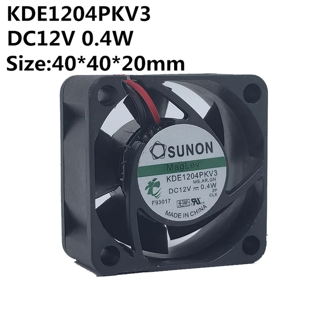 Original 4CM KDE1204PKV3 12V 0.4W 40*20mm 2-wire ultra-quiet cooling ...