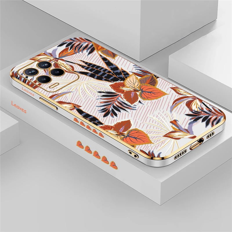 Luxury Retro Flowers Case For OPPO Realme 12 9i 4G 5G 8i 8 11 9 Pro ...