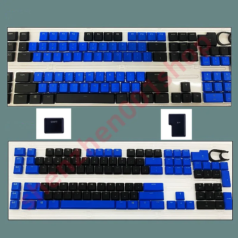 A full set 109pcs + 2pcs KeyCaps for Logitech G813 G913 G815 G915 US UK ...