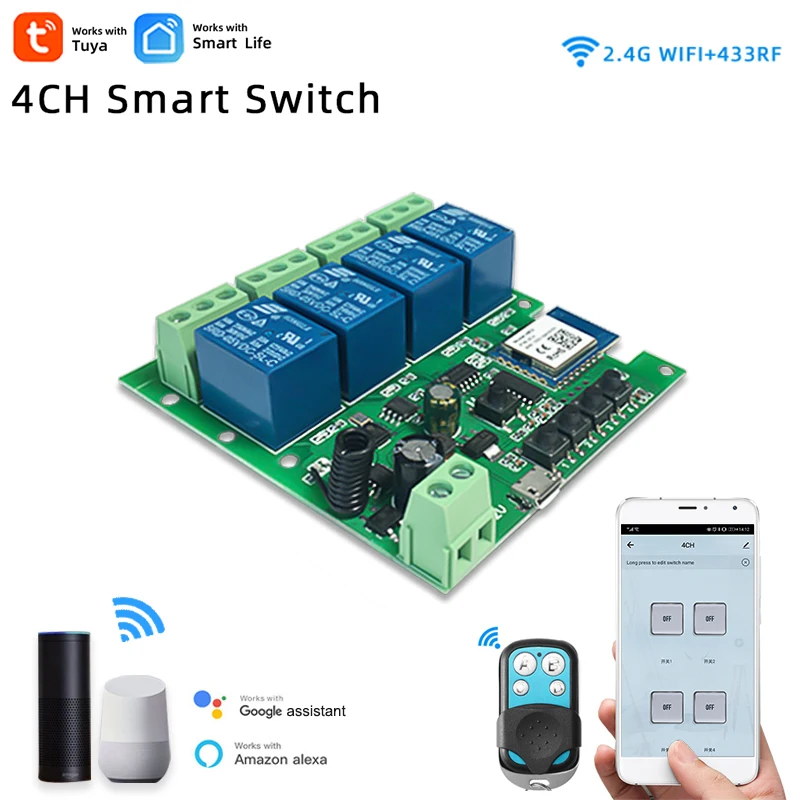 Tuya-Smart-Wifi-Light-Switch-Module-Board-4CH-DC-12V-24V-32V-Inching ...