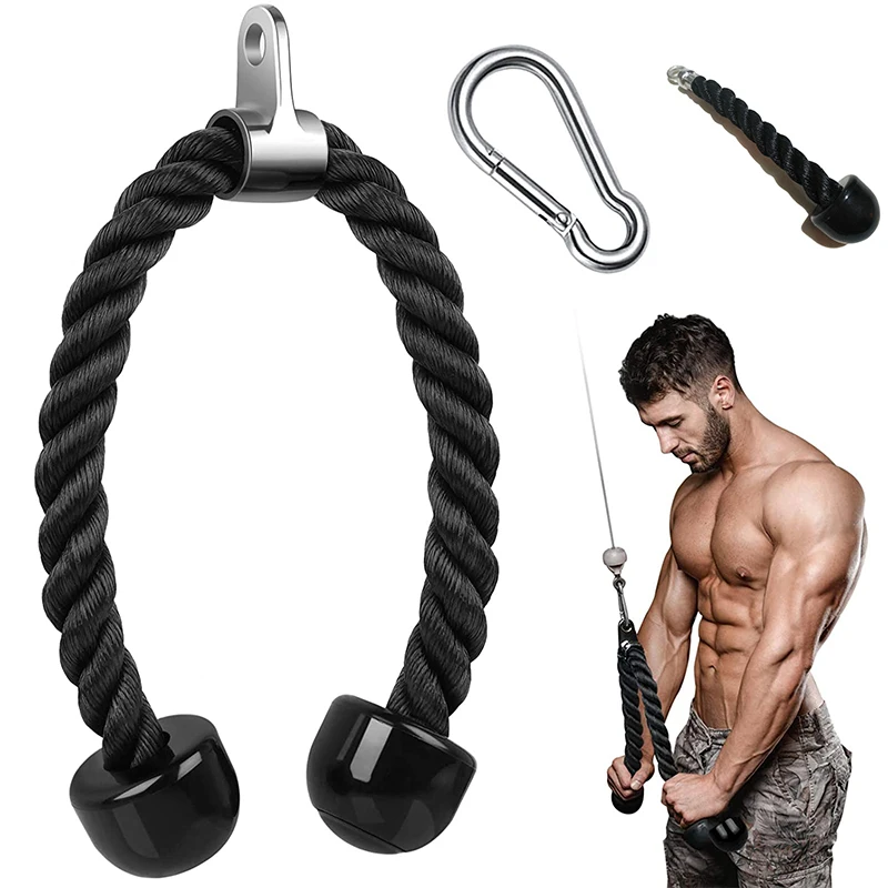 Tricep-Rope-Push-Pull-Down-Cord-for-Bodybuilding-Exercise-Gym-Workout ...
