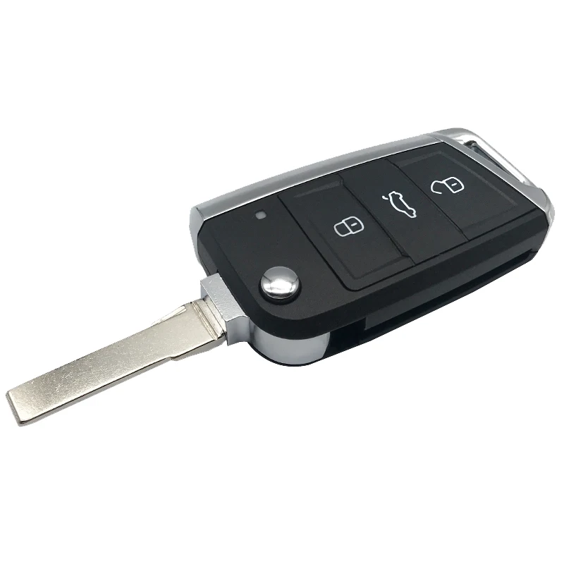 3 Button Remote Key shell For VW Golf 7 GTI MK7 Skoda For Volkswagen ...