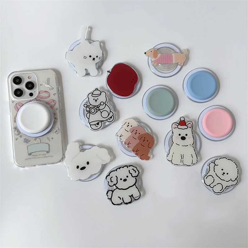 Cute-Magnetic-Griptok-For-Magsafe-Phone-Grip-Holder-Stand-Korean-Flower ...