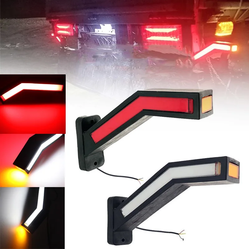 2pcs-12V-24V-Truck-Flowing-Light-LED-Neon-Stalk-Side-Marker-Lighting ...