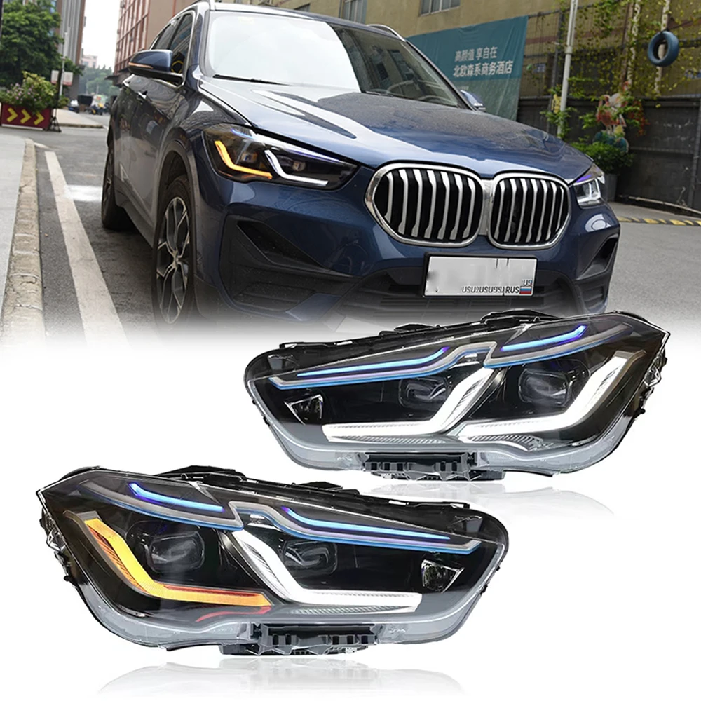 Car-Lights-for-BMW-X1-LED-Headlight-Porjector-Lens-2017-2021-F48-Head ...