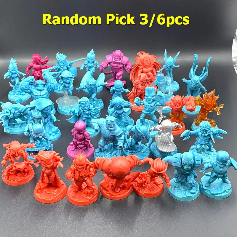Random-Pick-3-6pcs-Iconic-Heroes-And-Villians-Warlock-Models-Blue-Team ...