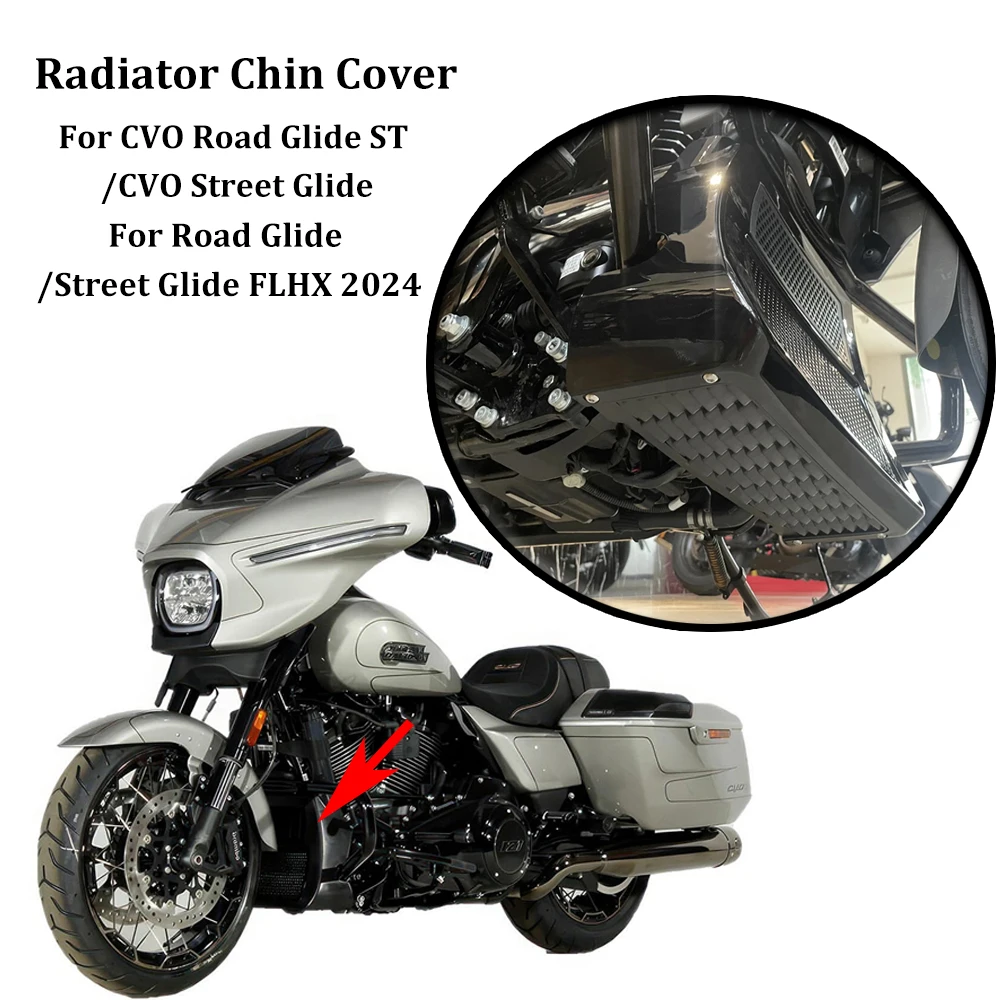 NEW-For-Harley-CVO-Road-Glide-2023-2024-Motorcycle-Radiator-Chin-Cover ...
